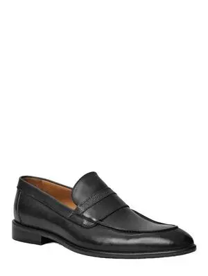 Bruno Magli Severino Apron Toe Loafer - Black Calf