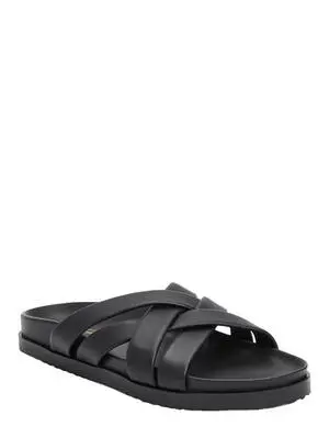 Bruno Magli Bandino Slide Sandal - Black Calf