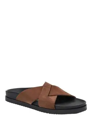 Bruno Magli Bologna Slide Sandal - Moka Nubuck