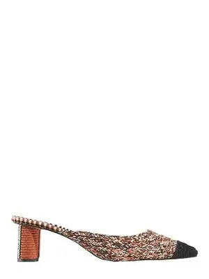 AMAMBAIH Ines Braided Pointed-Toe Mules