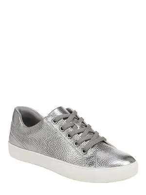Naturalizer Morrison Metallic Leather Sneakers - Soft Pewter