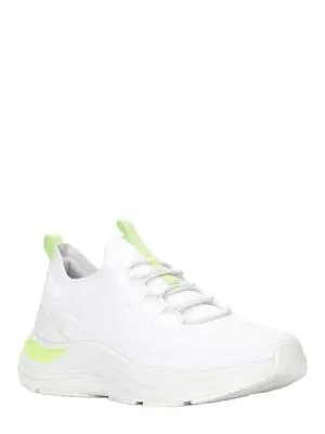 Keds® Bliss Knit Slip-on Sneakers - White/neon Lime Green