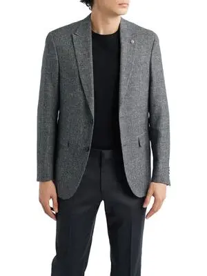 ALLSAINTS Rawdon Slim-fit Peak Lapel Sport Coat - Black White