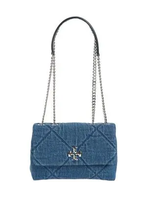 TORY BURCH Small Kira Quilted Denim Crossbody Bag