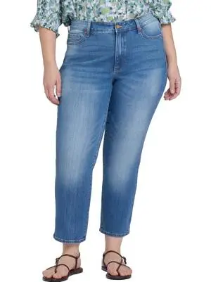 NYDJ Marilyn Floral Pocket Ankle Jeans - Pacifica