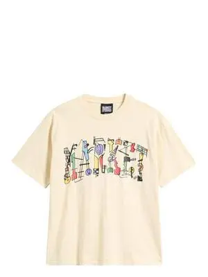 MARKET Work Of Arc Cotton Graphic T-shirt - Natural