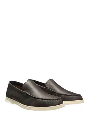 BOSS Sienne Moc Toe Slip-on Sneaker - Dark Brown