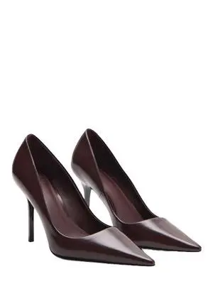 Mango Pointed Toe Pump Chocolate