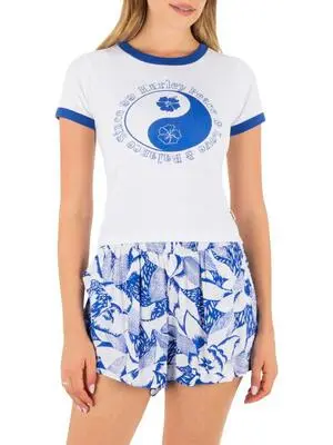 Hurley Peace Out Ringer T-shirt - Hydro