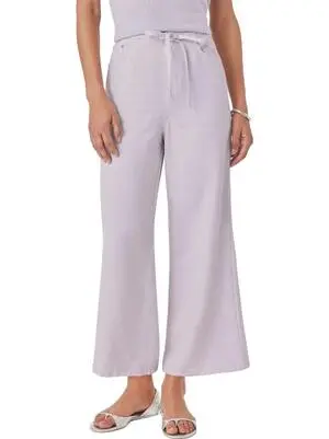 Splendid Lounge Wide Leg Crop Jeans - Lavender Purple