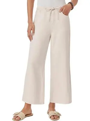 Splendid Lounge Wide Leg Crop Jeans - Moonstone White