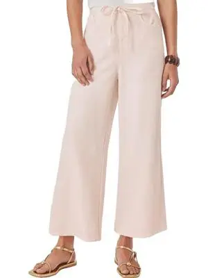 Splendid Lounge Wide Leg Crop Jeans - Rose Petal Pink