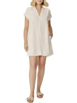 Splendid Short Sleeve Shift Dress - Shell White