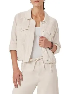 Splendid Lounge Denim Jacket Moonstone White