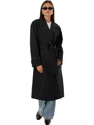 LAMARQUE Colette Trench Coat - Black