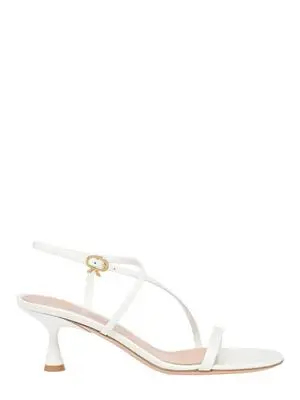 GIANVITO ROSSI Ascent 55 Sandal White Calf Leather