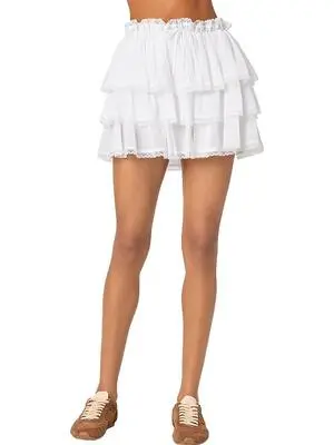 Astr The Label Genever Skirt - White