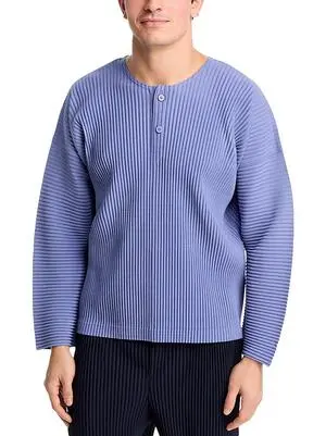 Issey Miyake Monthly Colors February Henley Tee - Manarola Wall Violet