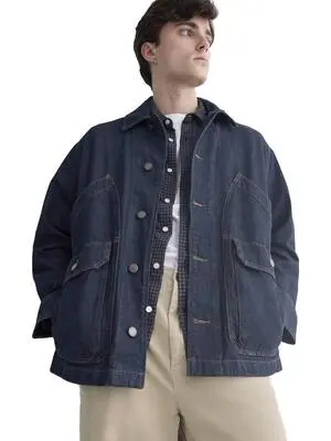Everlane Relaxed Denim Barn Jacket Dark Rinse