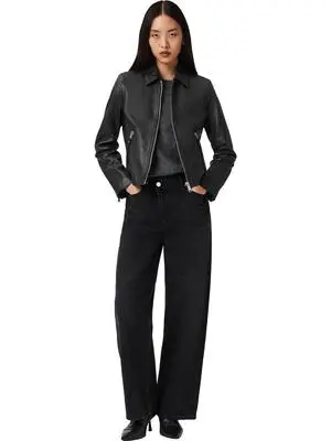 ALLSAINTS Danbury Leather Biker Jacket - Black