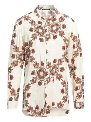 DANIELE ALESSANDRINI Shirt Ivory Size Viscose - White