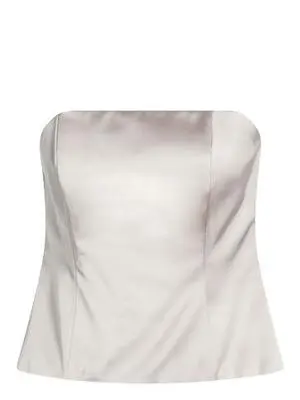 CRISTINAEFFE Off-the-shoulder Corset Top - Beige