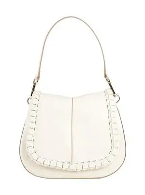 GIANNI CHIARINI Leather Saddle Bag - Off White