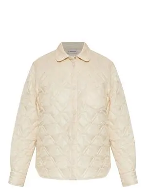 Moncler Quilted Shirt Jacket - White