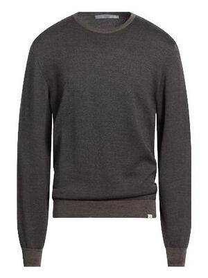 LIU •JO MAN LIU •JO MAN Merino Wool Crewneck Sweater Charcoal