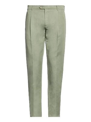 LARDINI Linen And Cotton Chino Pants - Green