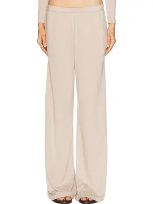 Enza Costa Supima Cotton Soft Everywhere Pant - Stone