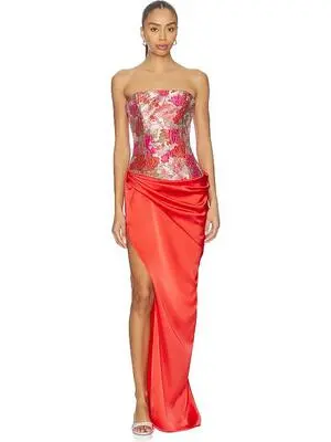 Katie May Aria Gown - Crimson Bloom