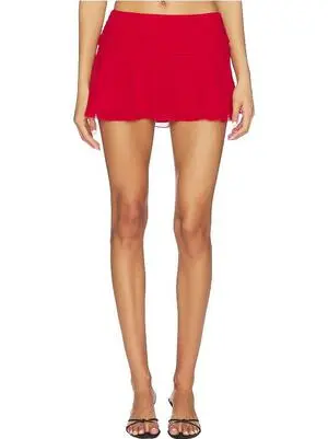GUIZIO Eda Mini Skirt - Red Love