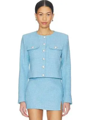 MORE TO COME Willow Crop Jacket - Baby Blue