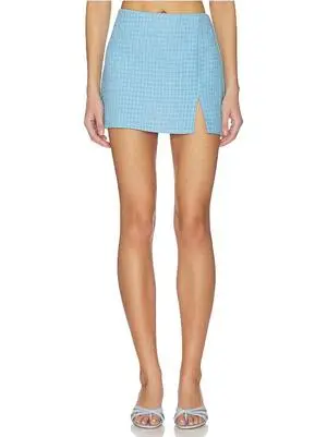 MORE TO COME Willow Mini Skirt - Baby Blue