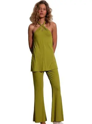 Free People Jayde Pant Set - Gilded Lime