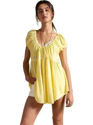 Free People We The Free Bella Babydoll Top - Double Butter