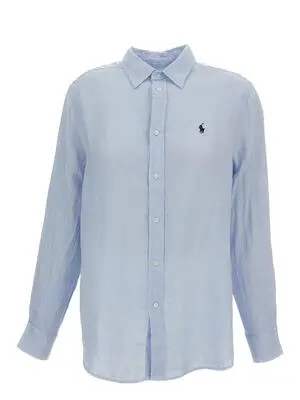 Polo Ralph Lauren Linen Shirt - Sky Blue