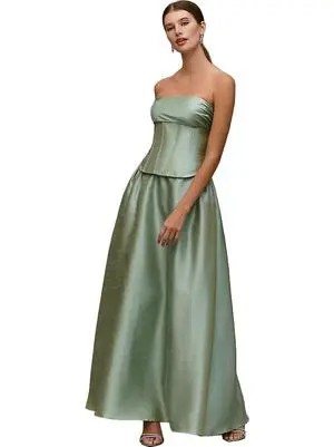 MARE MARE Audrey Fit-and-flare Maxi Dress - Pistachio