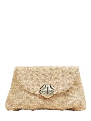 SHIRALEAH Nautical Clutch Ivory