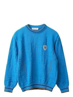 KIKO KOSTADINOV Fitz Sweater - Cerulean/russet Brown/black