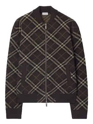 BURBERRY Check Zip-Up Jacket