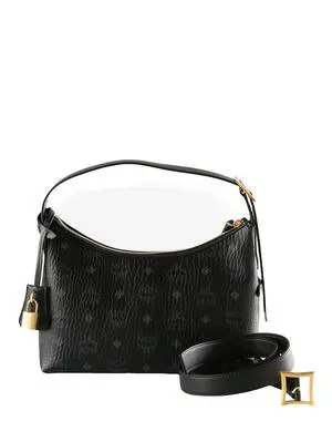 Mcm Aren Vi Small Hobo Bag - Black
