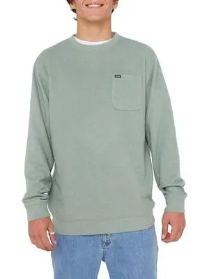 Rip Curl Grid Crewneck Pocket Sweatshirt Cactus Green