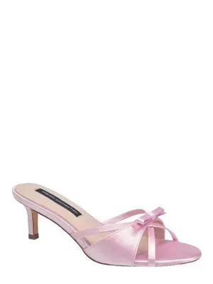 French Connection Camilla Satin Kitten Heel - Pink