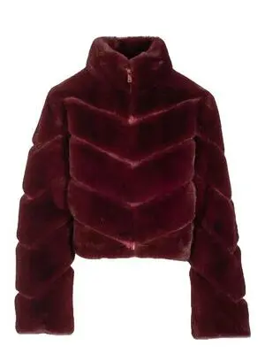 Generation Love Brianna Faux Fur Jacket - Red