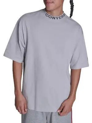 CONVERSE Gold Standard Mock Tee - Grey Area