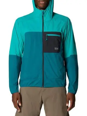 Mountain Hardwear Wind Veil™ Hooded Jacket Jack Pine/blupernova