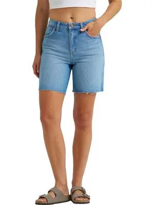 Wrangler Cowboy Cutoff Denim Longline Shorts - Riyah