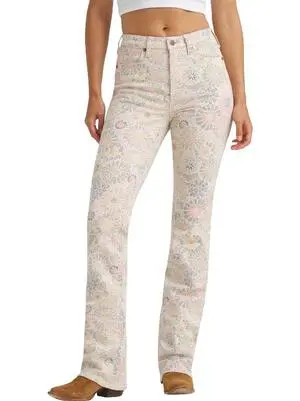 Wrangler Straight Leg Jeans - Firework Floral